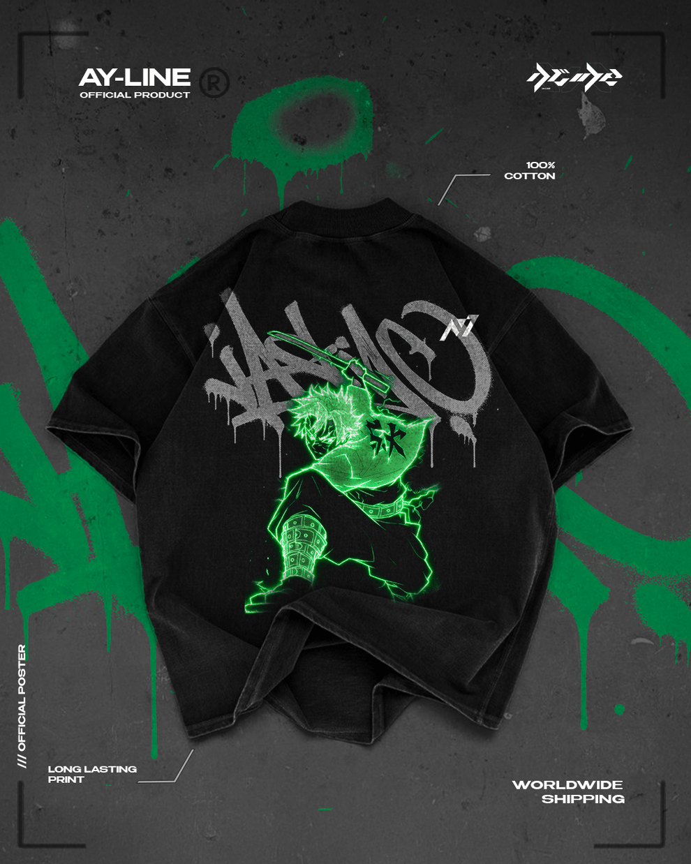 Cut Through Streetwear Shirt – AY-Line Anime